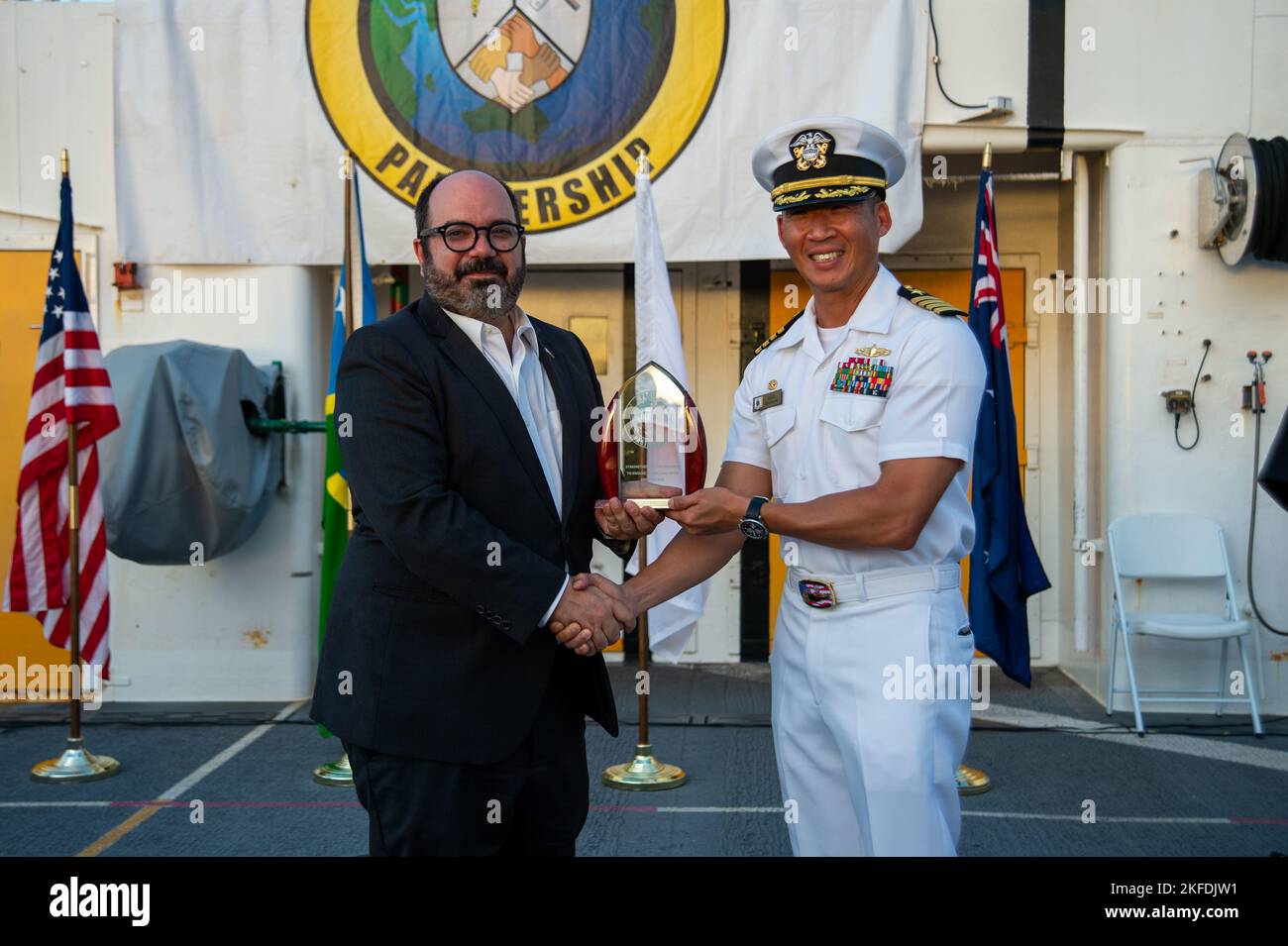 HONIARA, Solomon Islands (Sep. 10, 2022) – Capt. Hank Kim, mission ...