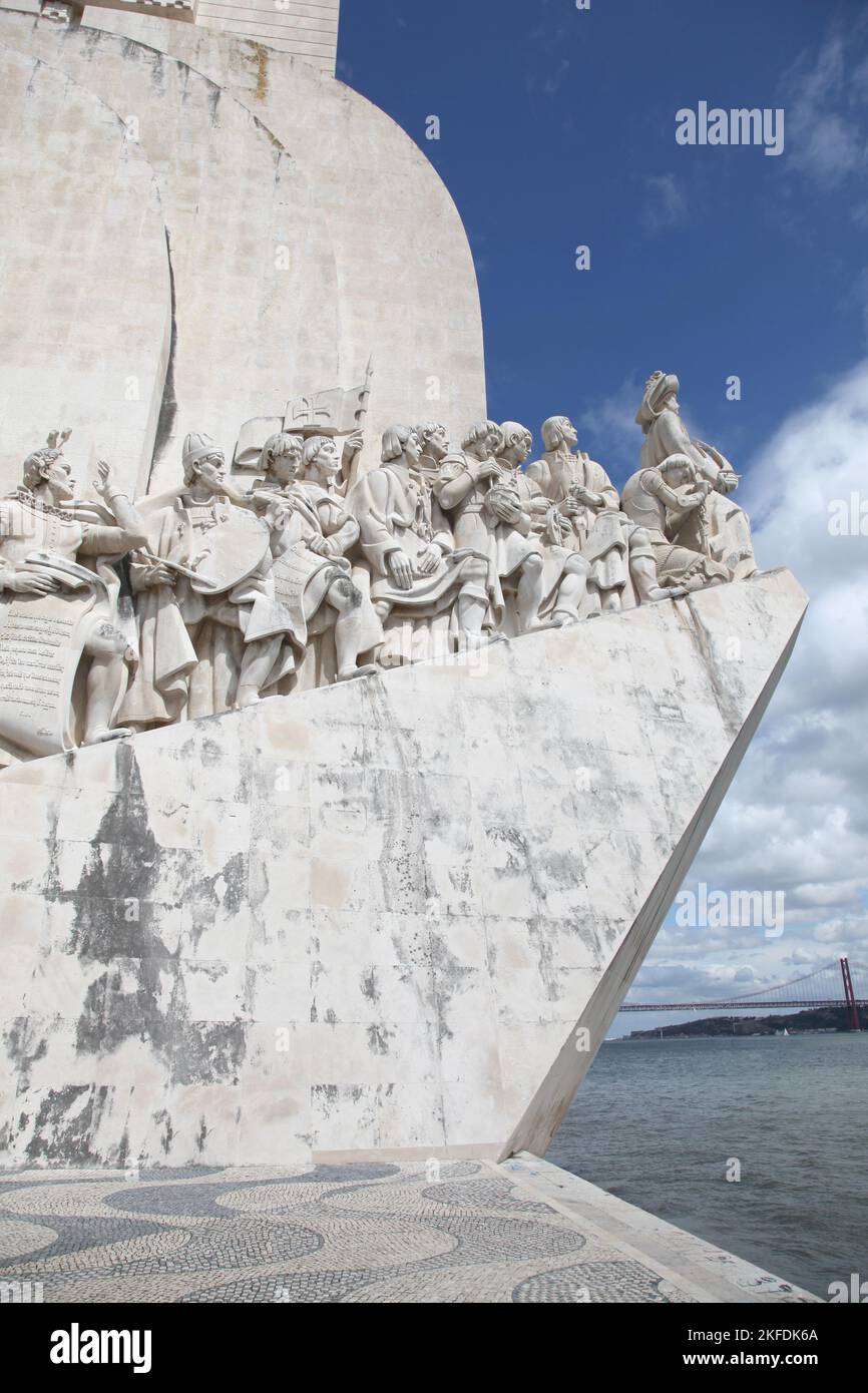 This huge limestone monument in Lisbon's Belem district was created to ...