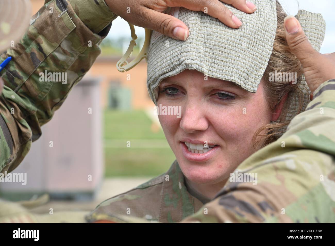 Members of the 113th Wing, D.C. Air National Guard, test their ability ...