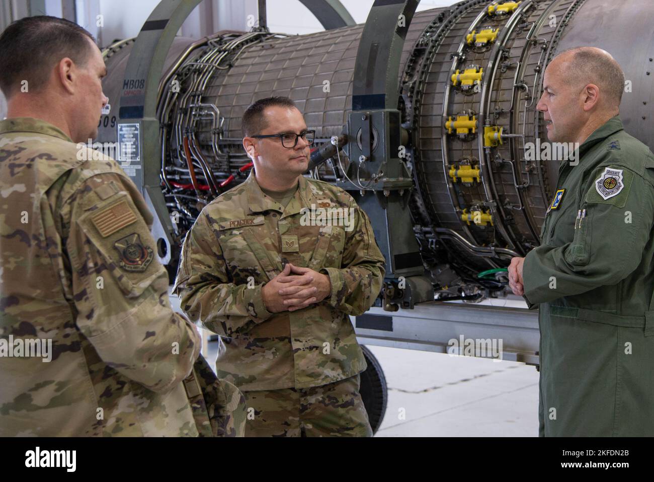 From right, U.S. Air Force Maj. Gen. Duke A. Pirak, deputy director ...