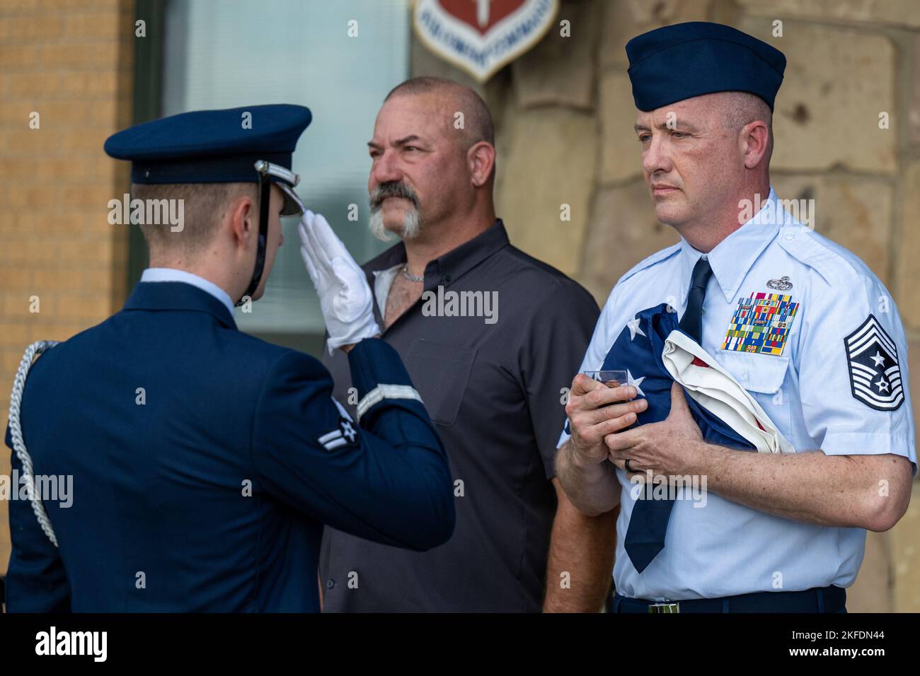 U.S. Air Force Chief Master Sgt. Michael C. May, the state command ...