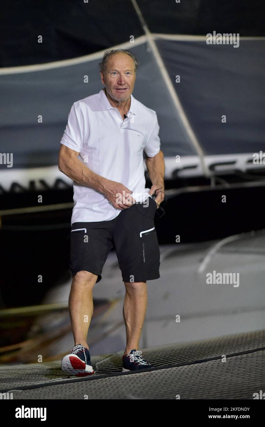 Pointe-a-Pitre, Guadeloupe, French, November 18, 2022. French skipper ...