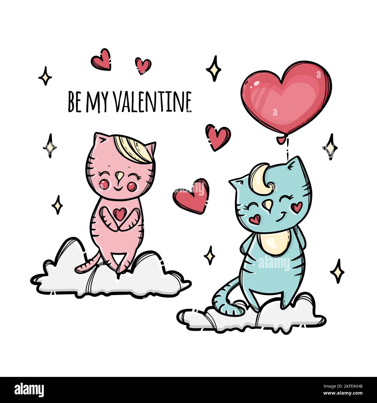 Kitten Valentine Clip Art