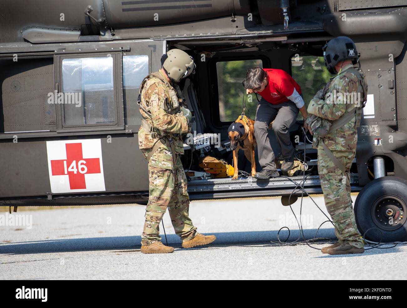 Nikki Gamman and K-9 Gunner, both of New England K-9 Search and Rescue ...