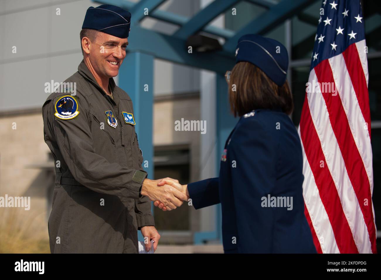 U.S. Air Force Col. Chris Austin, commander of the 144th Fighter Wing ...