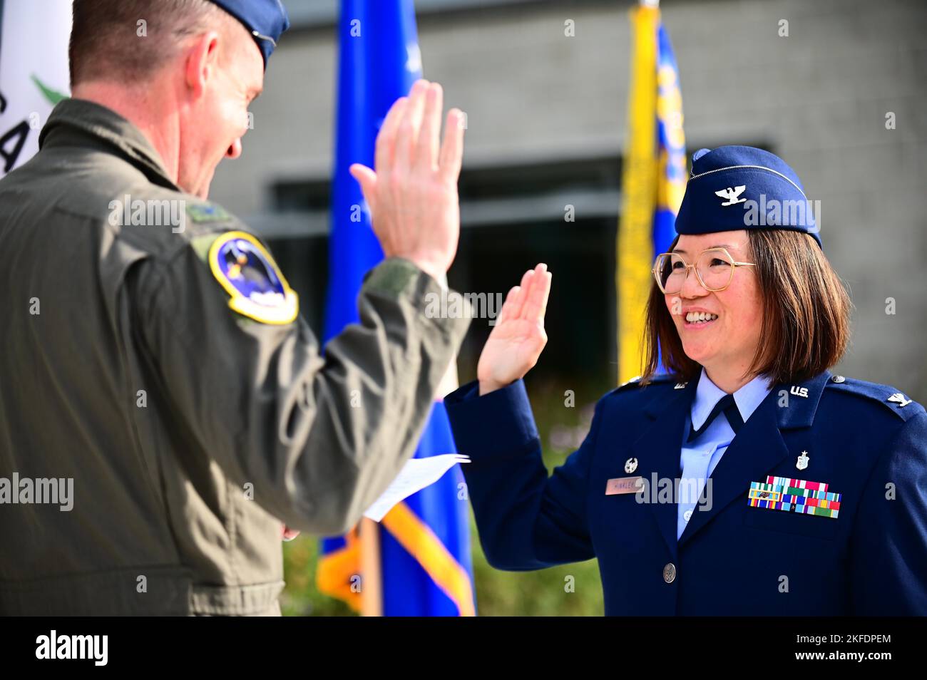 U.S. Air Force Col. Dorothy Hinkley, commander of the 129th Medical ...
