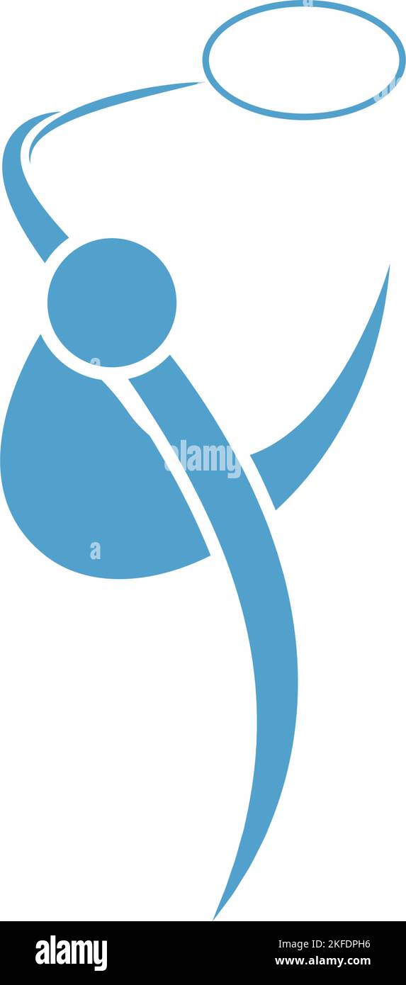 An editable vector icon of a tennis player with a racquet isolated on a ...