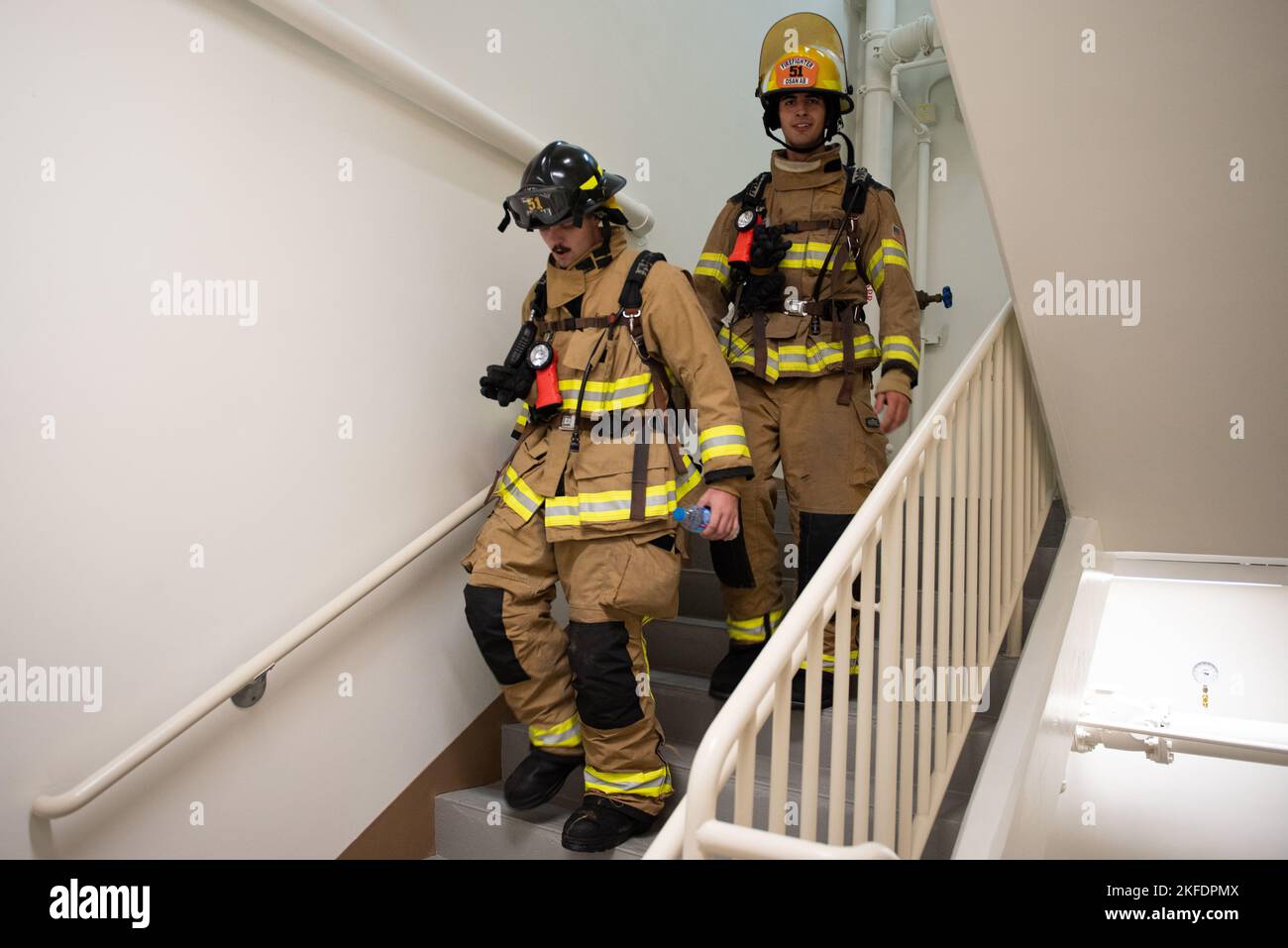Airman 1st Class Brendan Casserly and Airman Noah Grantham, 51st Civil ...