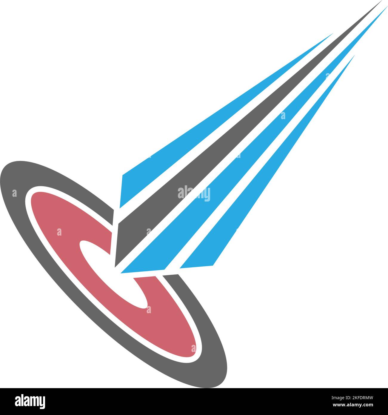 An editable vector icon logo of a target with a graphic arrow isolated ...