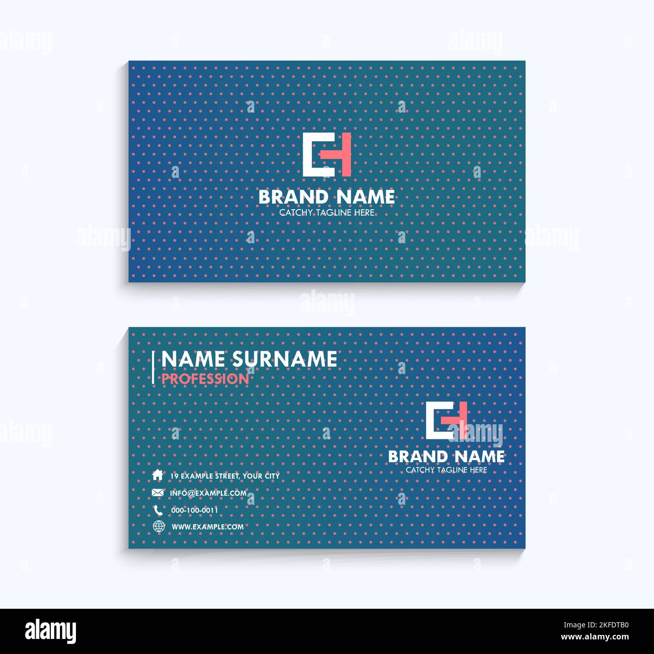Modern corporate identity card hi-res stock photography and images - Alamy