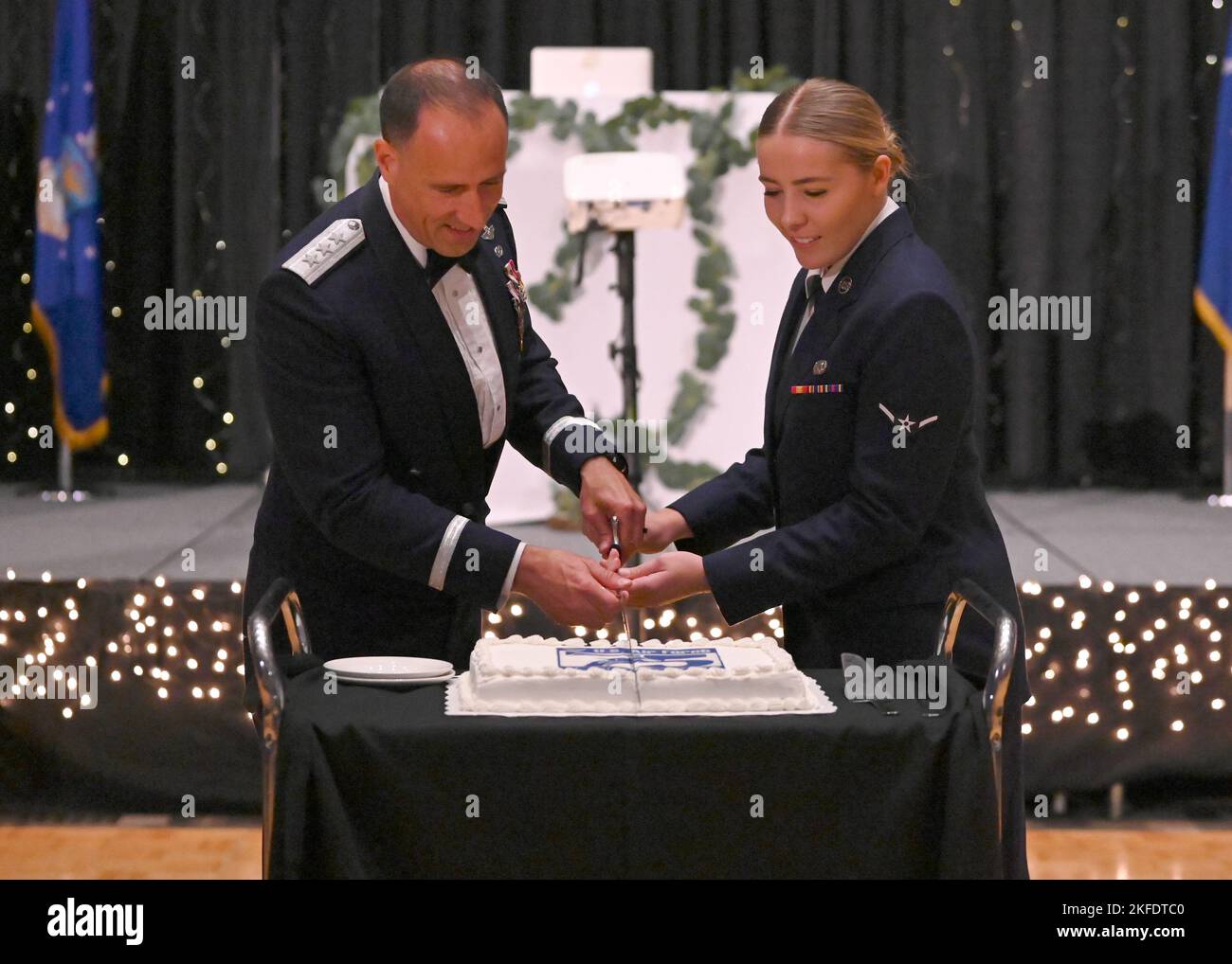 U.S. Air Force Lt. Gen. Leonard Kosinski, left, Director of Logistics ...
