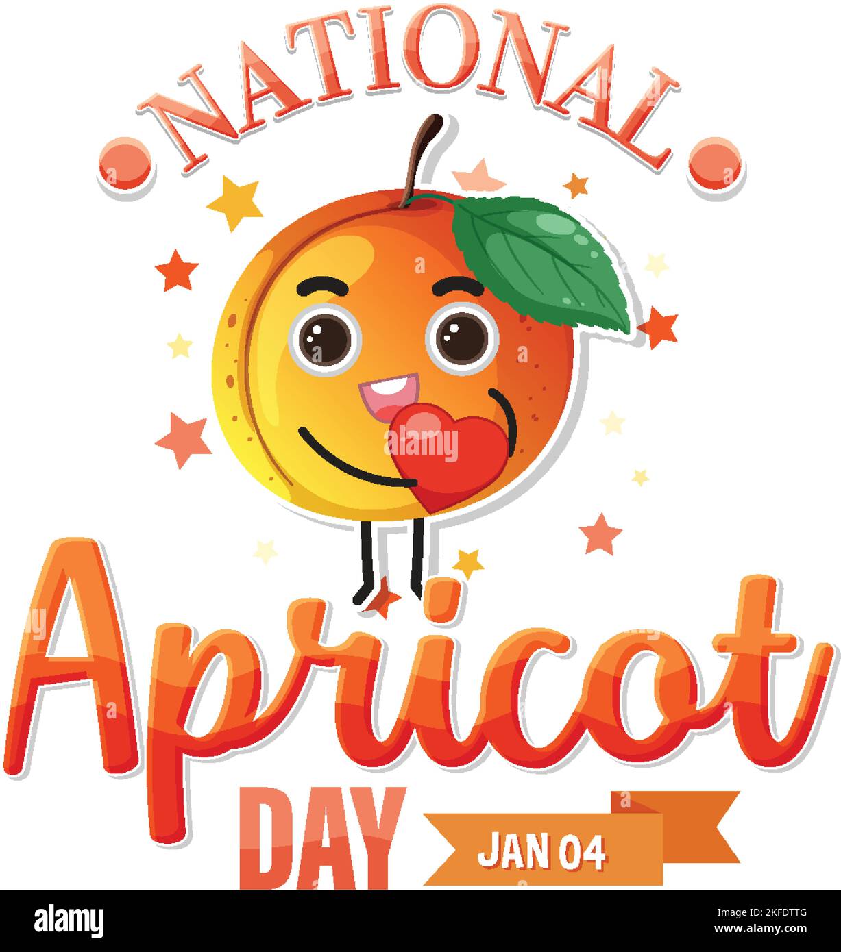 National apricot day icon illustration Stock Vector Image & Art - Alamy