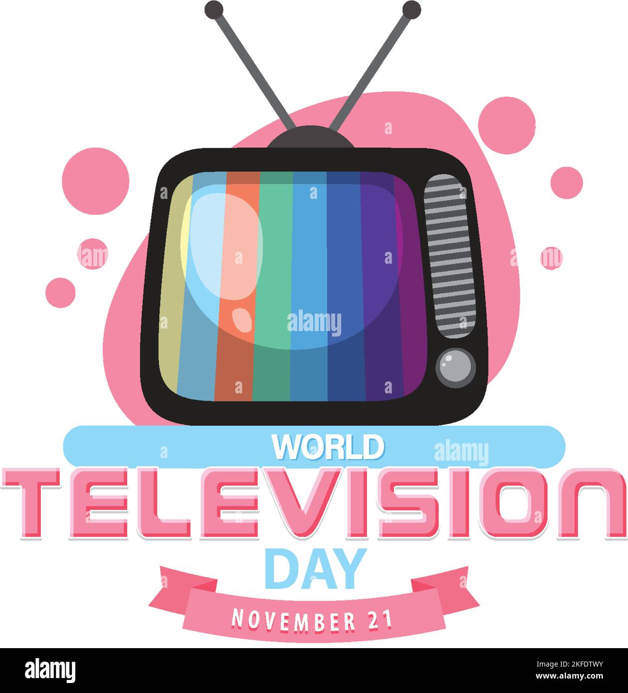 World television day poster design illustration Stock Vector Image ...