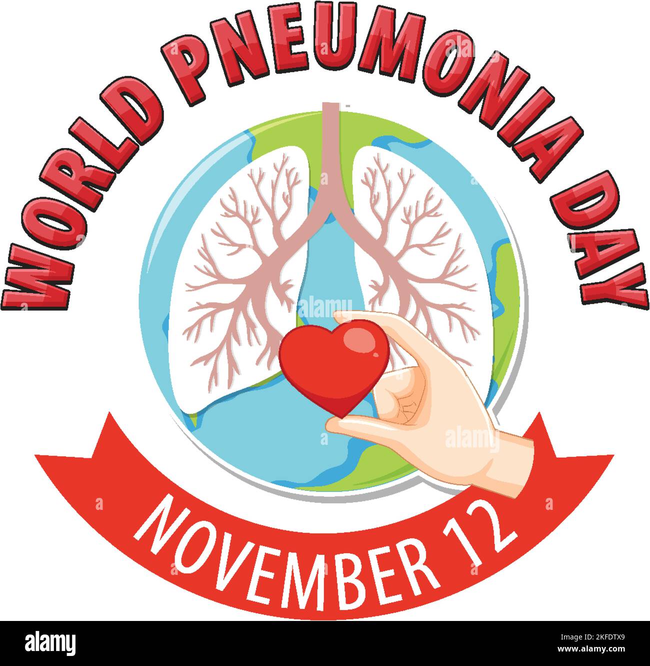 World Pneumonia Day Poster Design illustration Stock Vector Image & Art ...