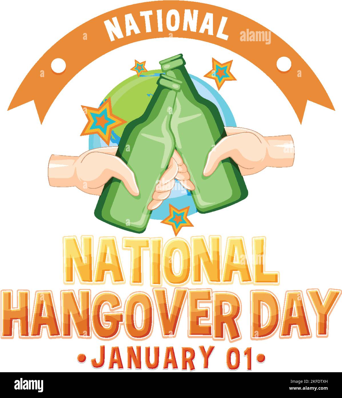 Happy National Hangover Day illustration Stock Vector Image & Art - Alamy
