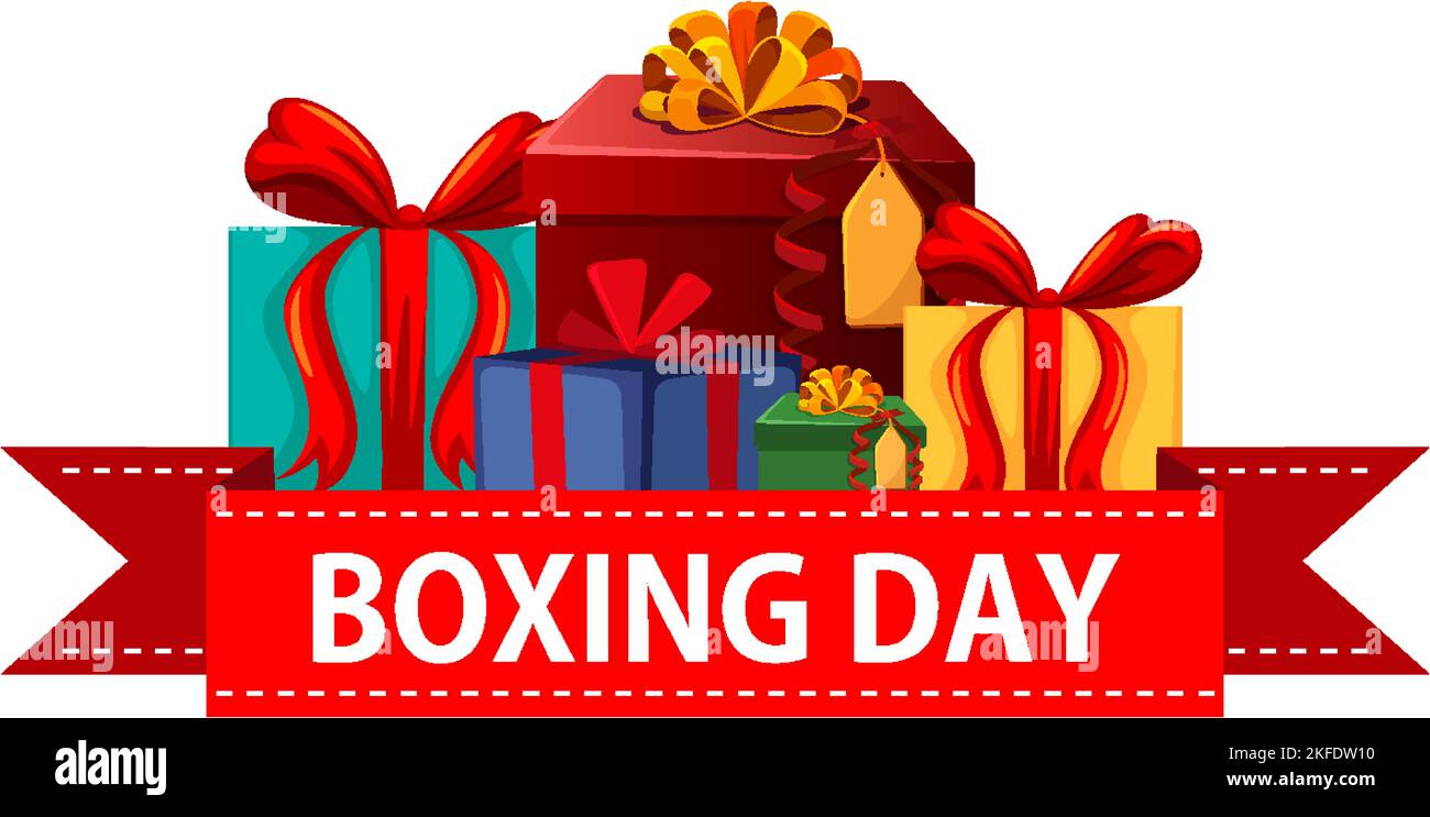 Boxing day banner template Cut Out Stock Images & Pictures - Alamy