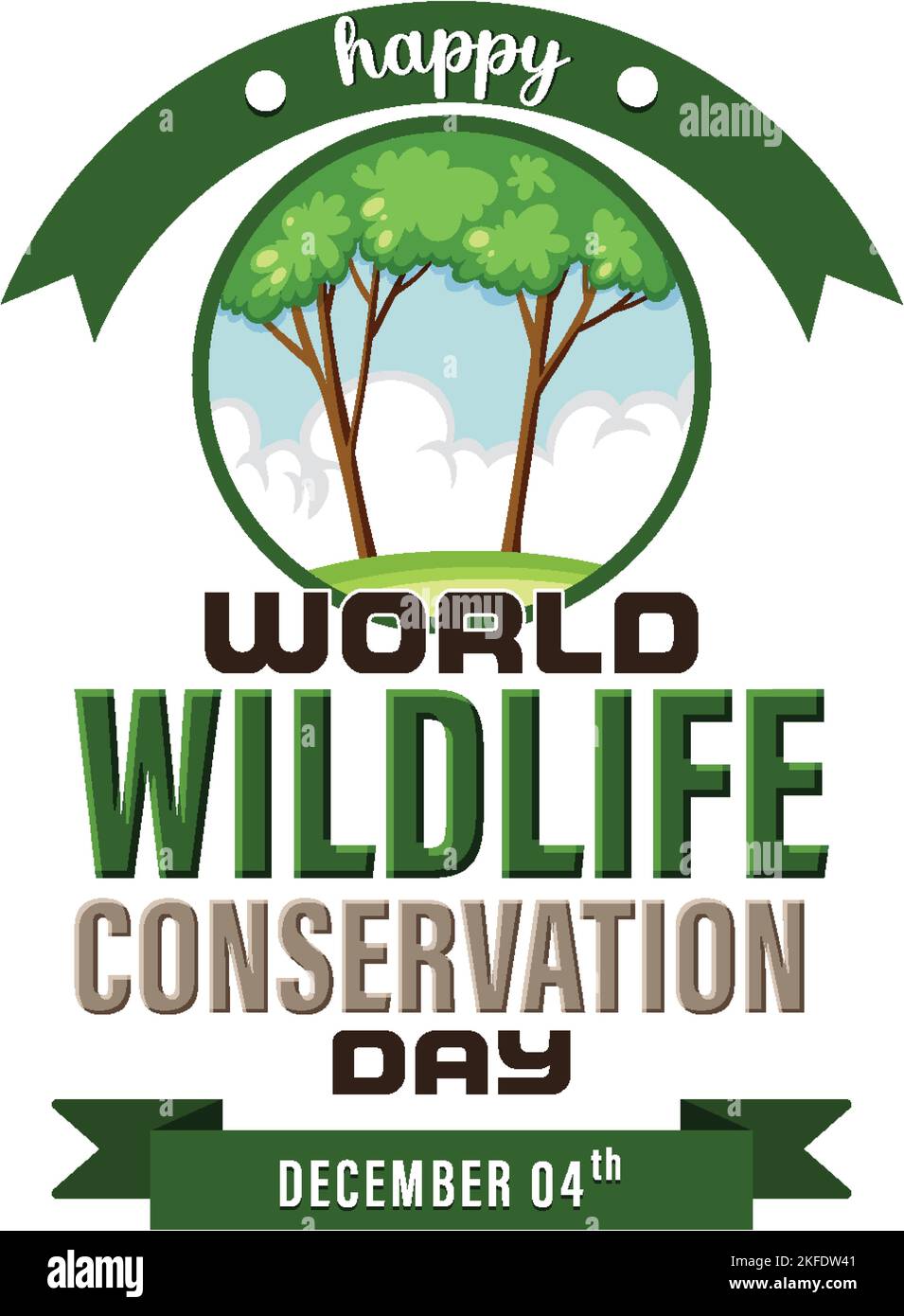 World wildlife conservation day banner design illustration Stock Vector ...