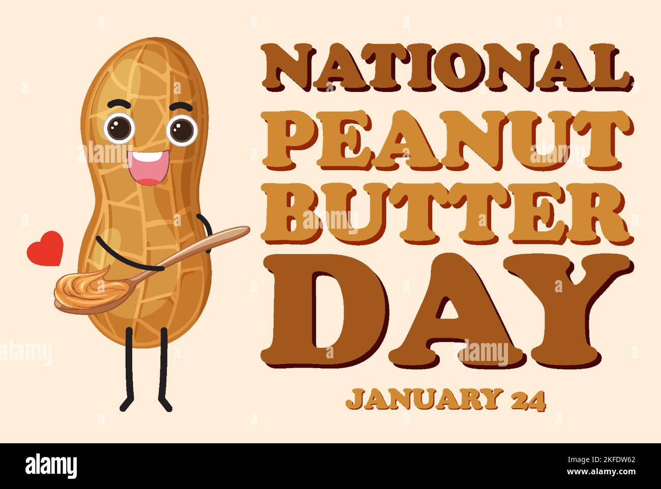 National Peanut Butter Day Banner Design illustration Stock Vector ...