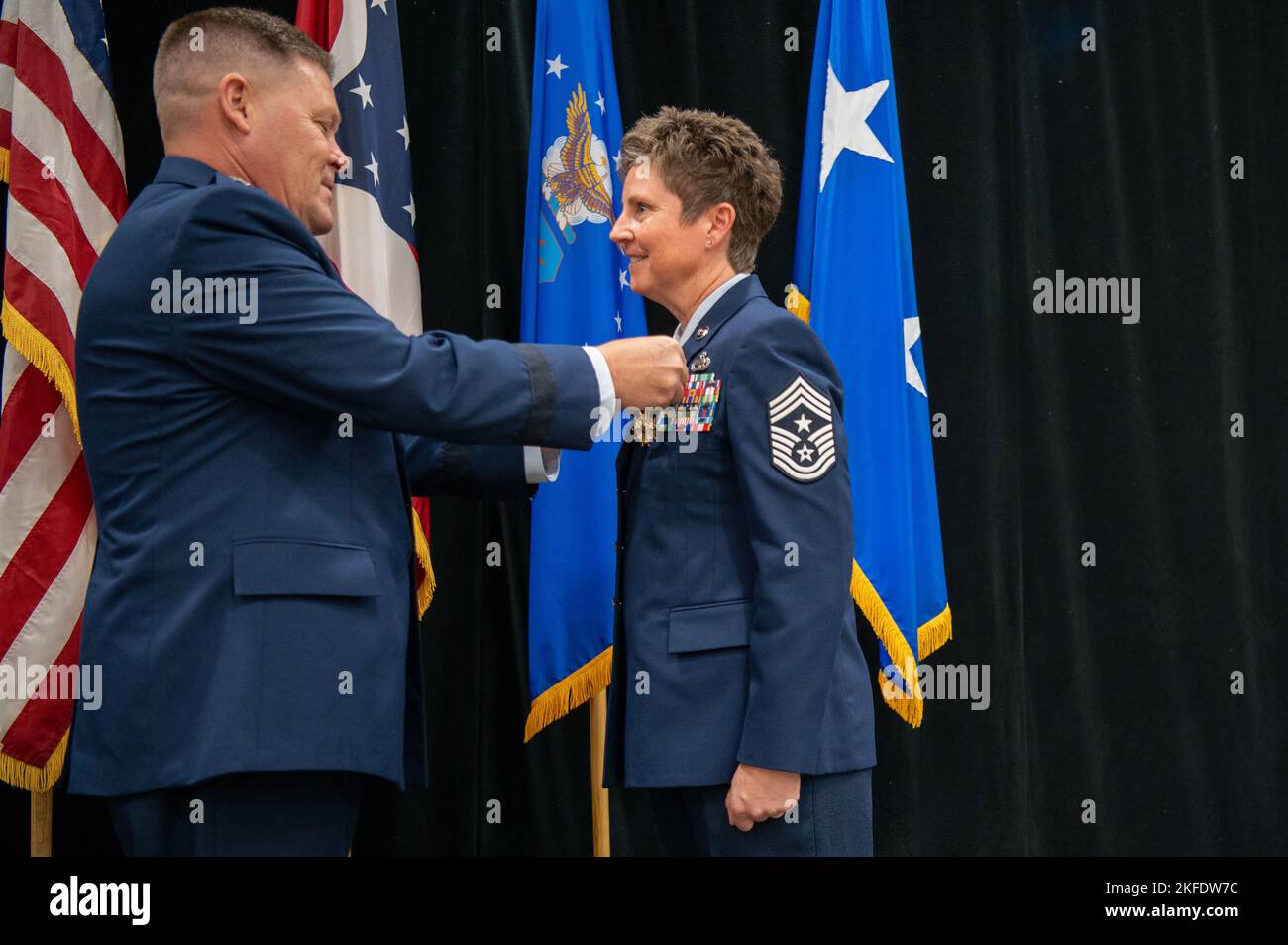 A retirement ceremony is held for U.S. Air Force Chief Master Sgt ...