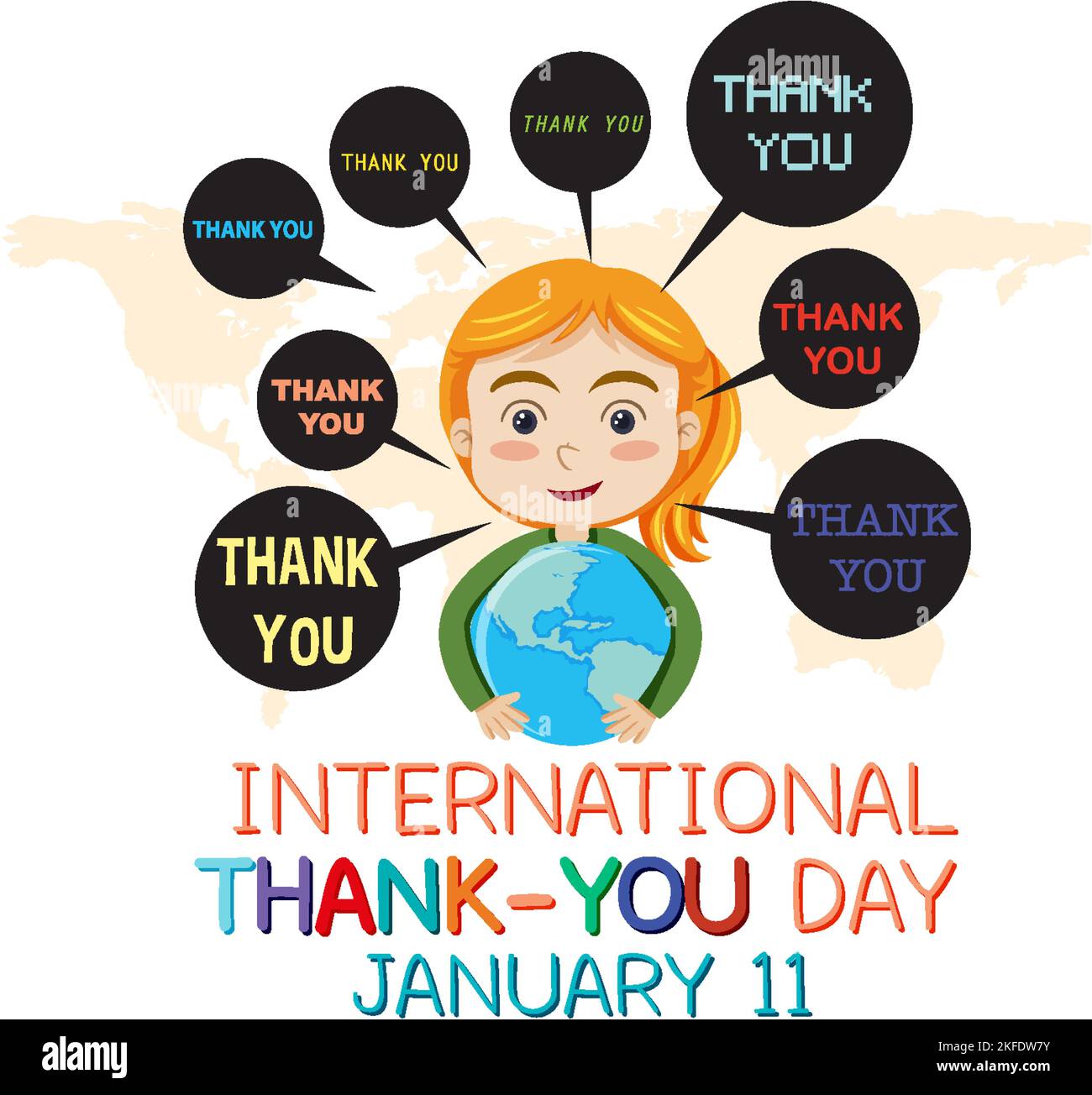 International thank you day icon illustration Stock Vector Image & Art ...