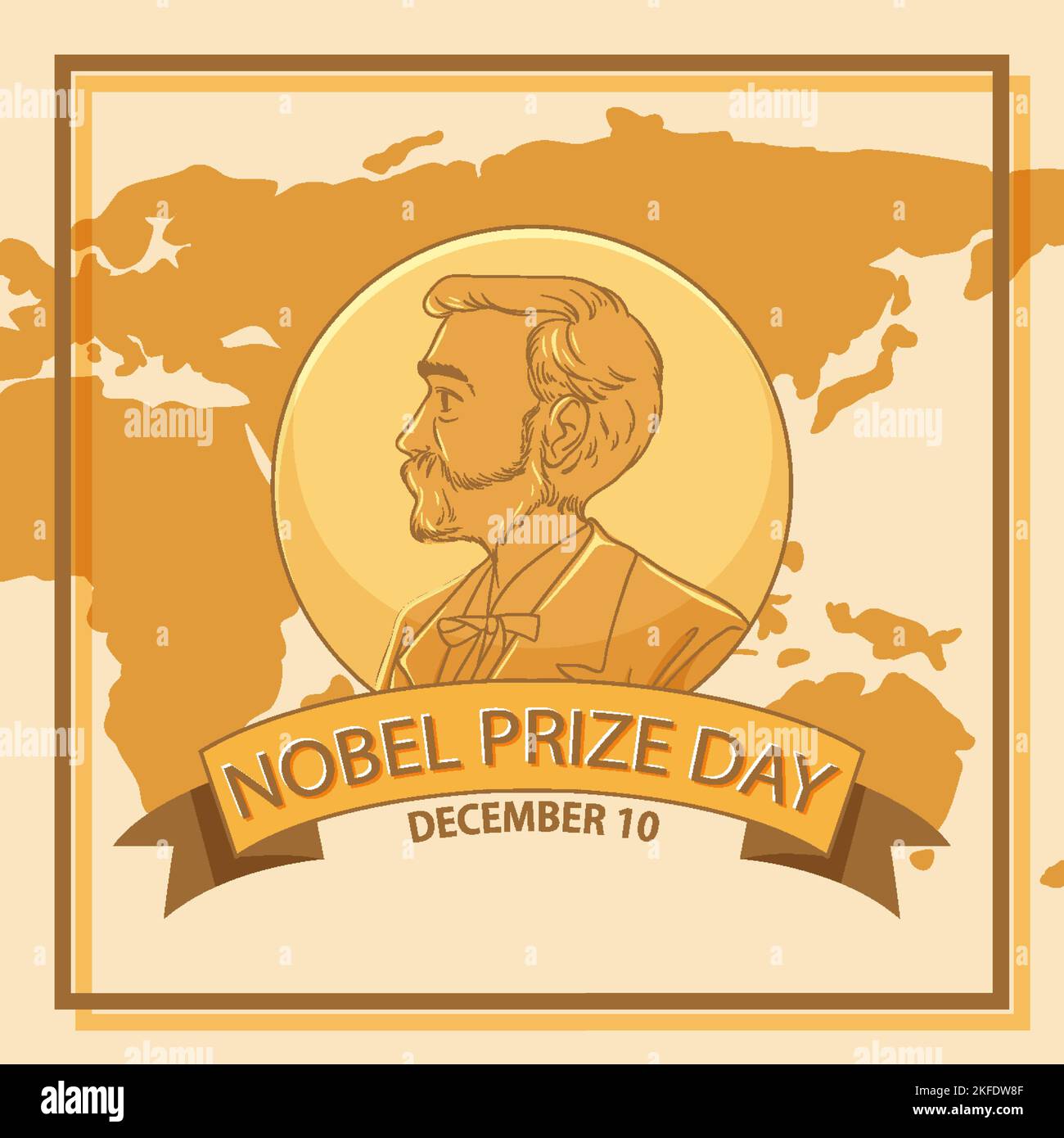 Nobel Prize Day Banner Design illustration Stock Vector Image & Art - Alamy
