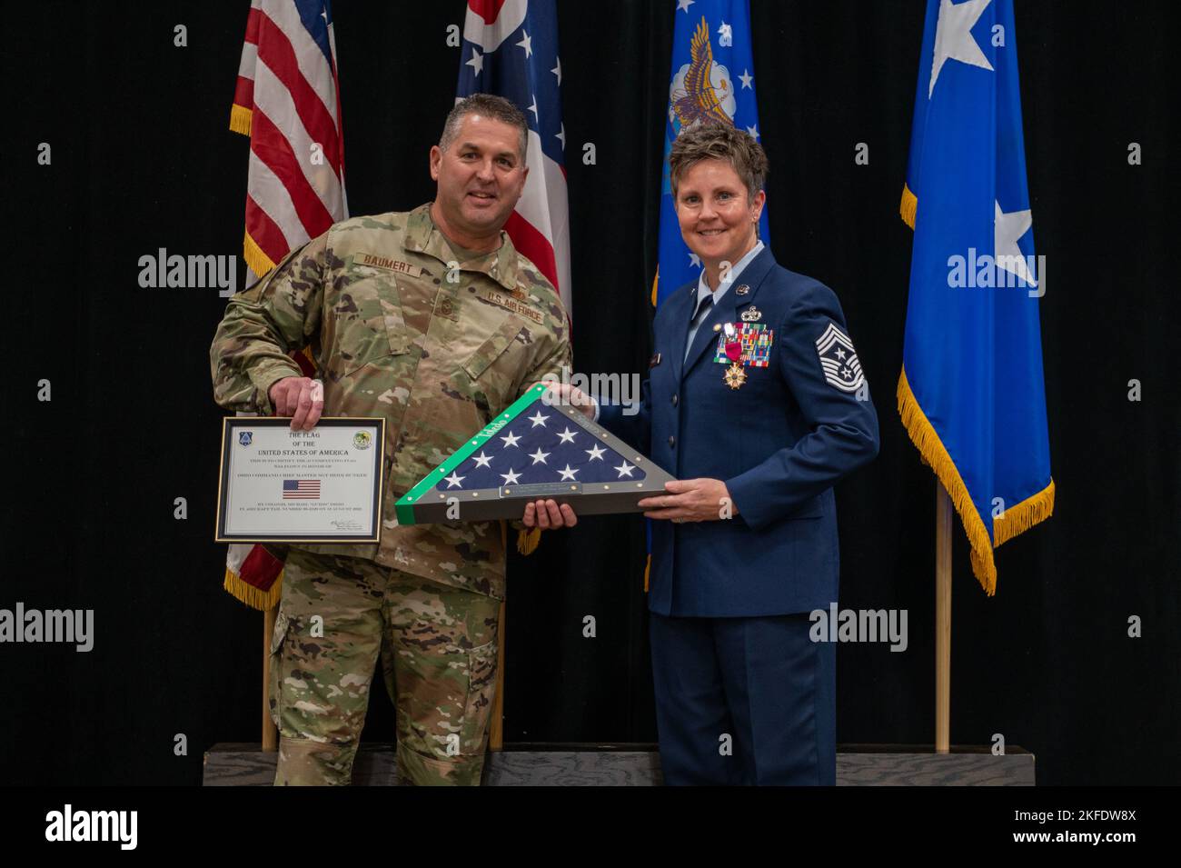 A retirement ceremony is held for U.S. Air Force Chief Master Sgt ...