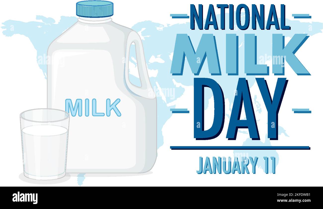 National Milk Day Banner Design illustration Stock Vector Image & Art ...