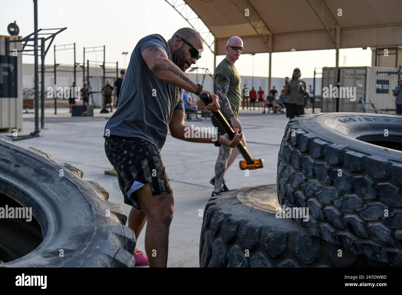 Captain Damon Gandy, the operations officer of the 380th Expeditionary ...