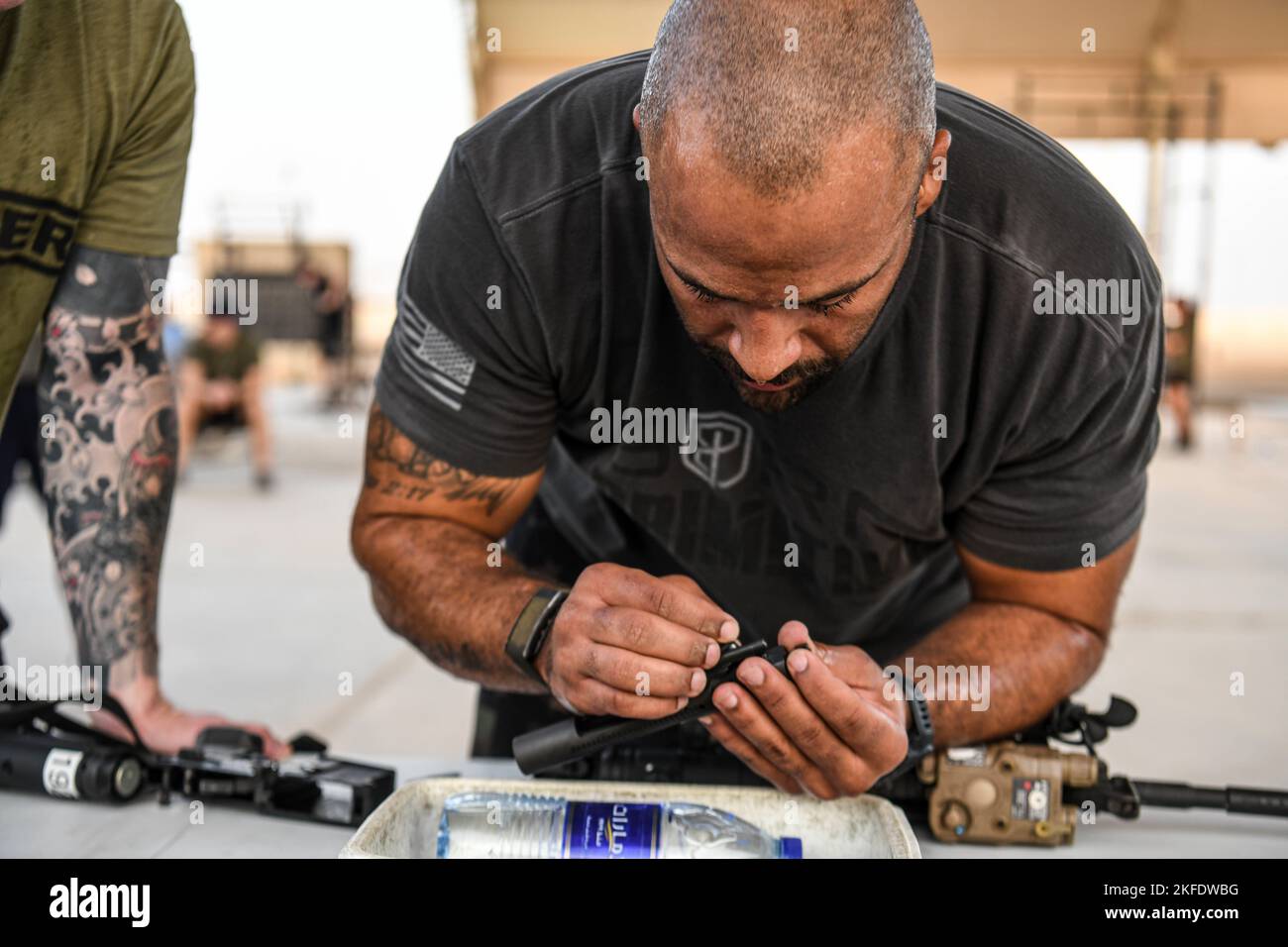 Captain Damon Gandy, the operations officer of the 380th Expeditionary ...
