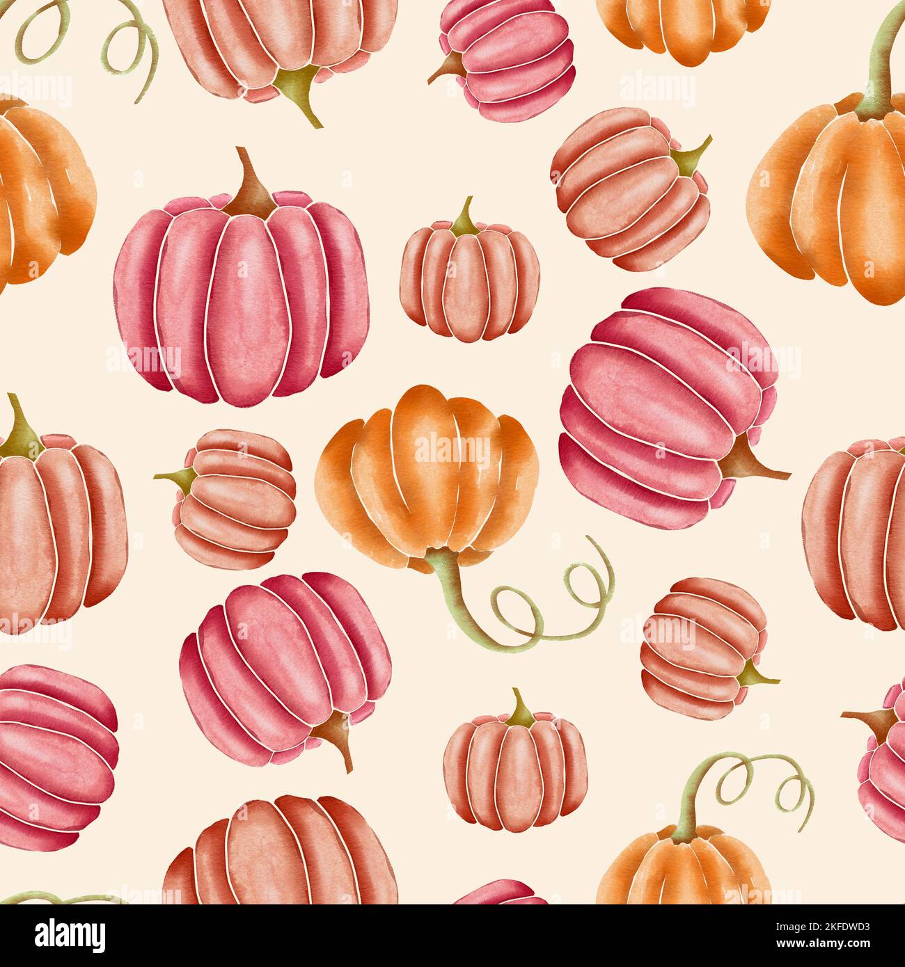 Hand drawn yellow pumpkins hi-res stock photography and images - Alamy