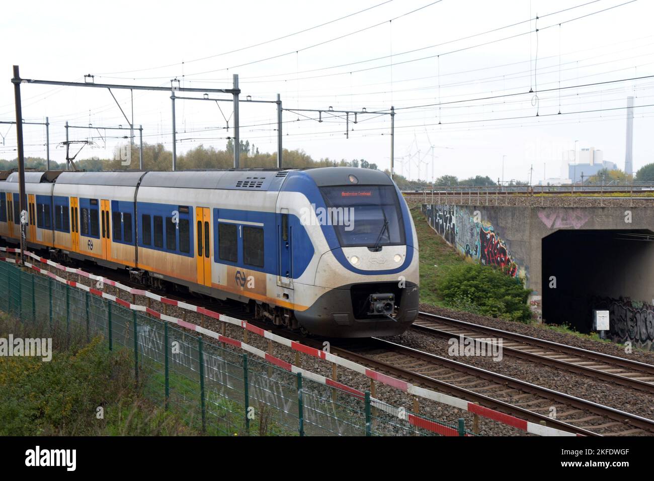 A Dutch Railways electric SLT Sprinter class train, Amsterdam ...