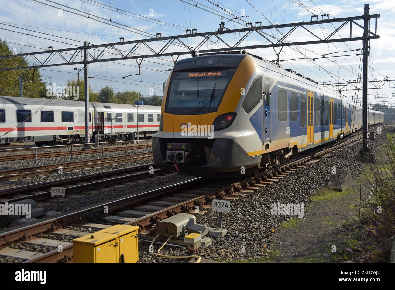 A Dutch Railways electric SLT Sprinter class train, Amsterdam ...
