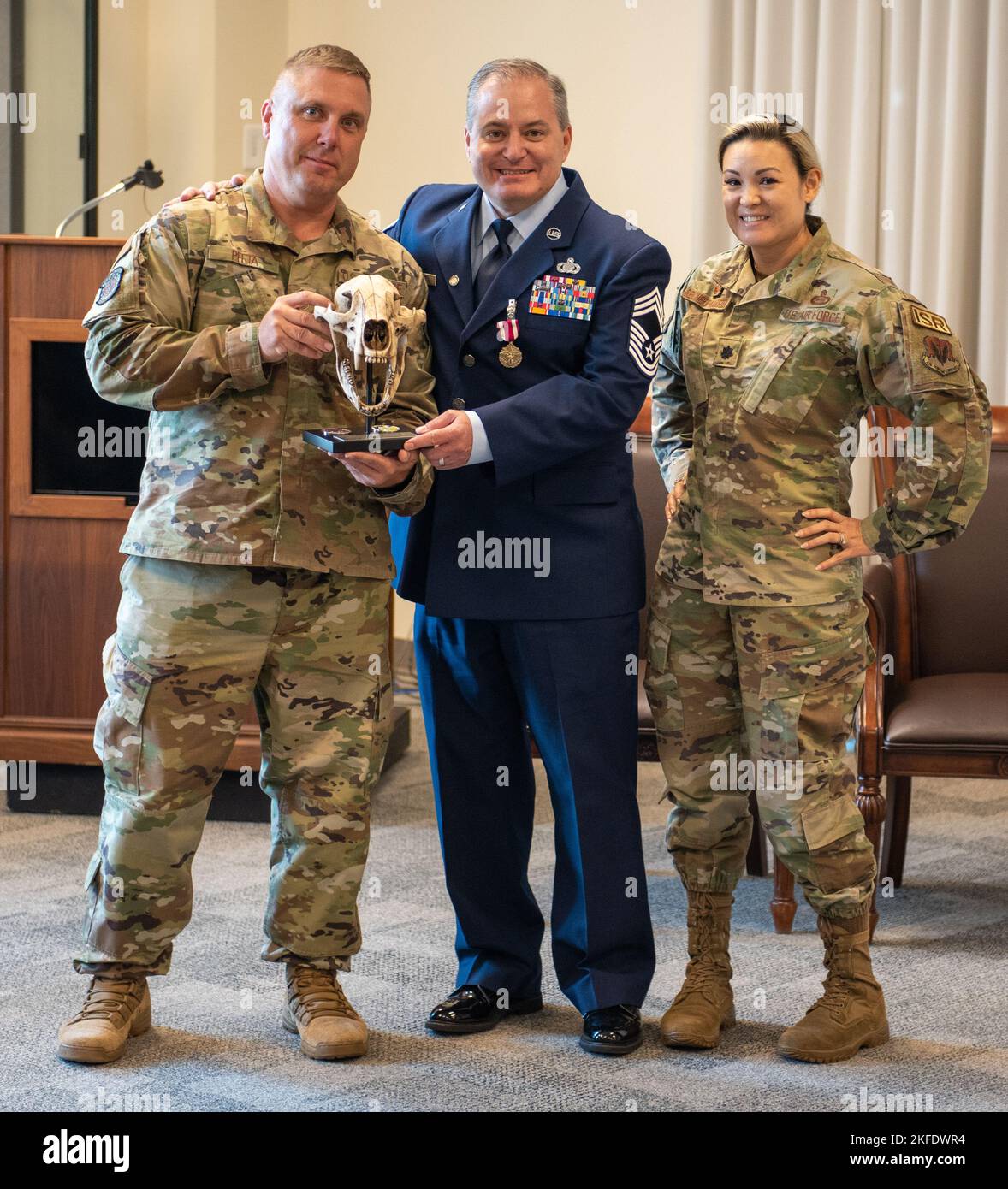 Chief Master Sgt. Gary Reny, officially retired during a ceremony on ...