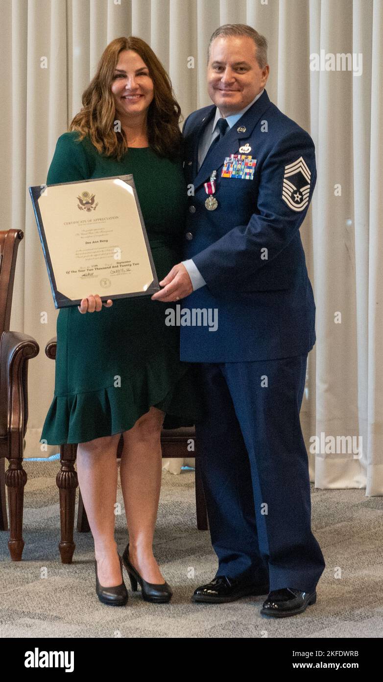 Chief Master Sgt. Gary Reny, officially retired during a ceremony on ...