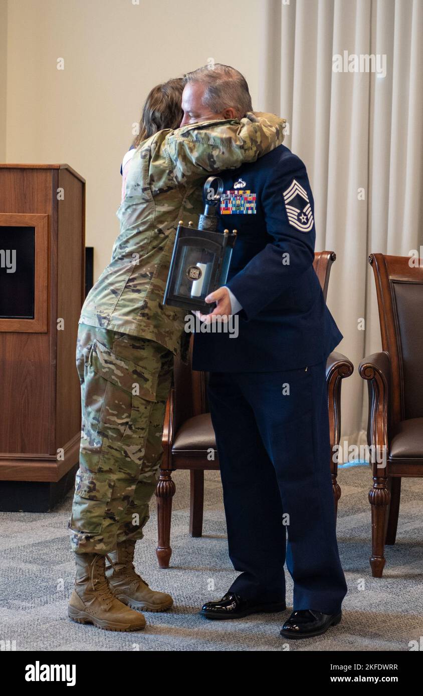 Chief Master Sgt. Gary Reny, officially retired during a ceremony on ...