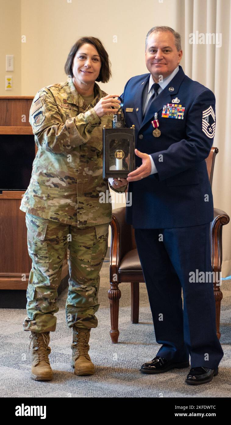 Chief Master Sgt. Gary Reny, officially retired during a ceremony on ...