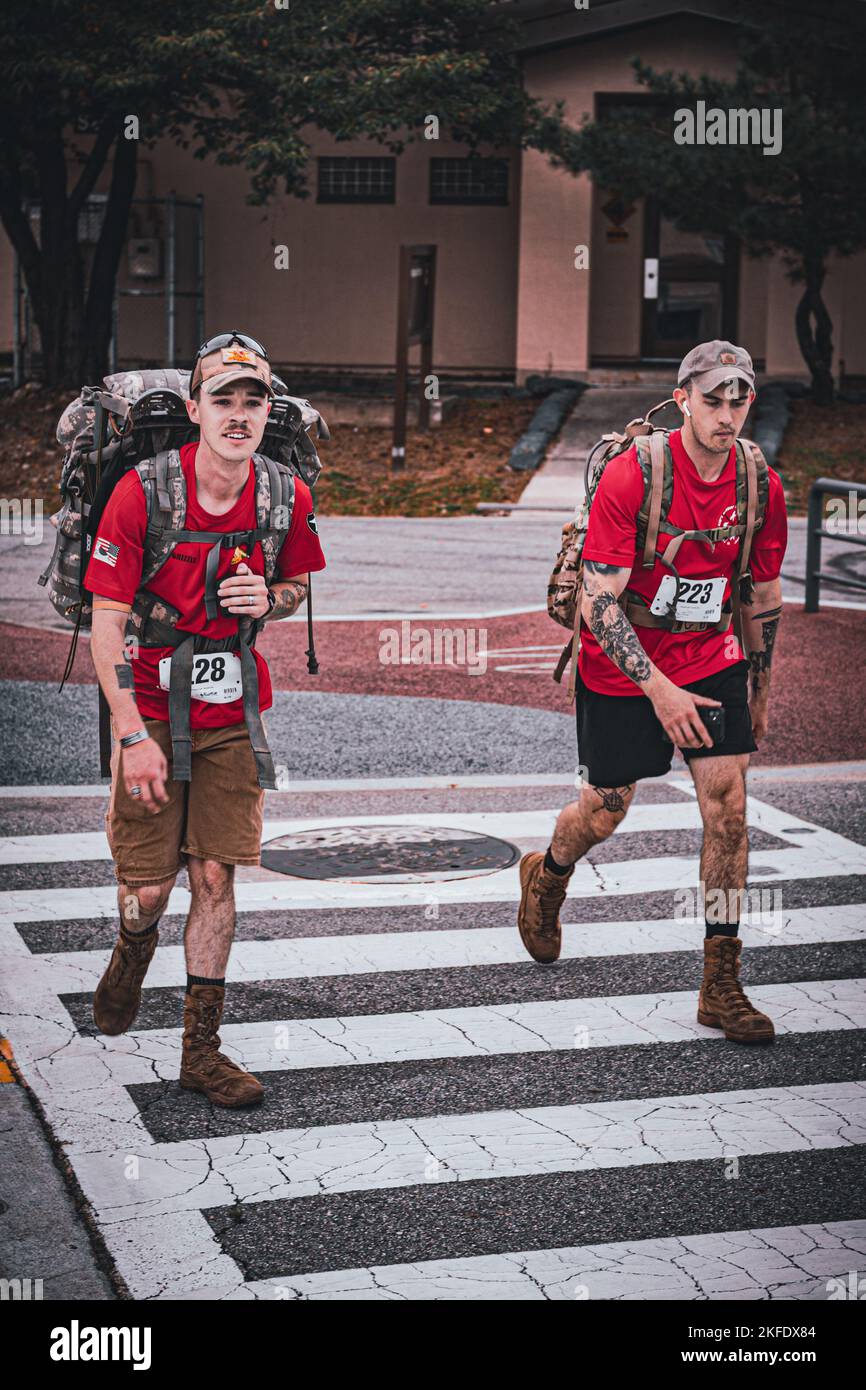 Soldiers Stationed at Camp Casey conduct a Ruck, Run and Walk in ...