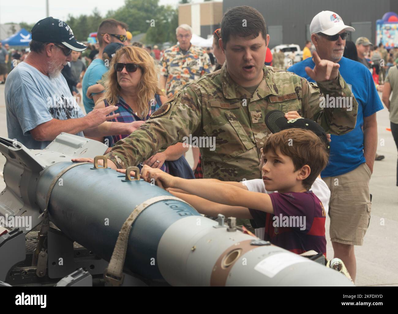 Air Force Senior Airman Miles Main, a munitions systems technician with ...