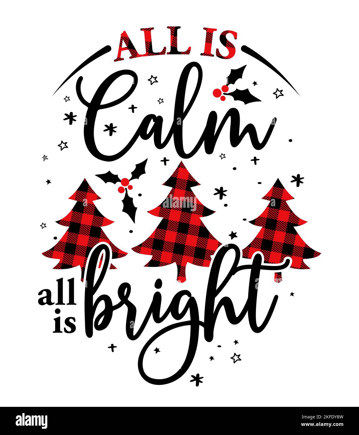 Holly farmhouse Stock Vector Images - Alamy