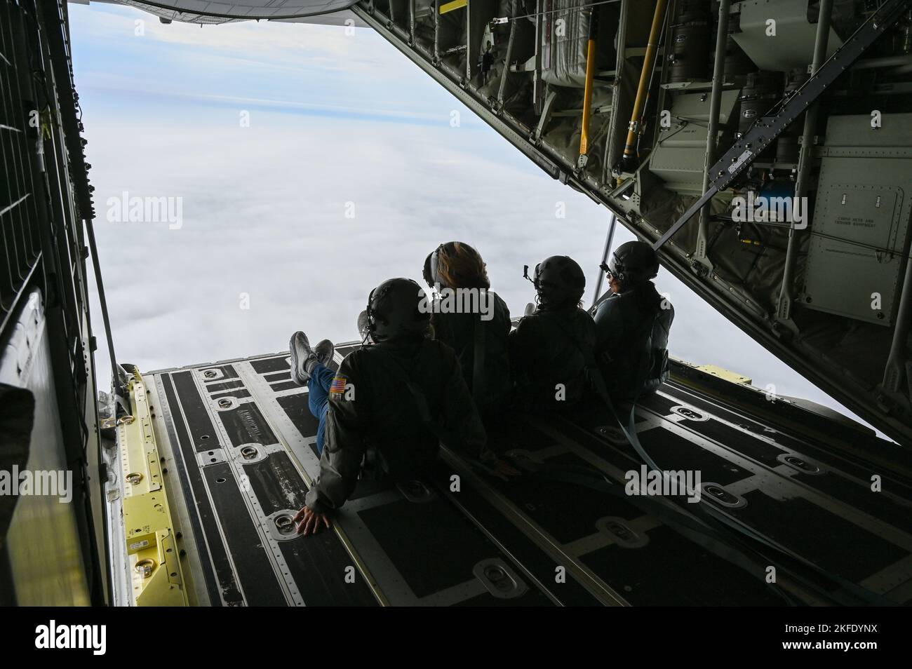 Spouses of service members from the 129th Rescue Wing at Moffett Field ...