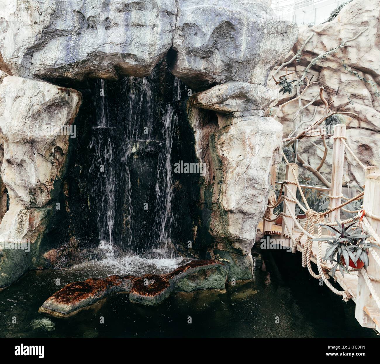 enclosure with a swimming pool in the zoo Stock Photo - Alamy