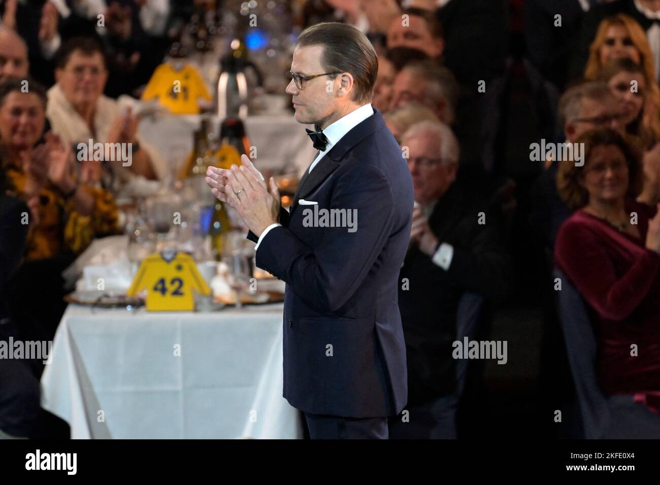 Prince Daniel presents awards at the Swedish Ice Hockey Association's ...