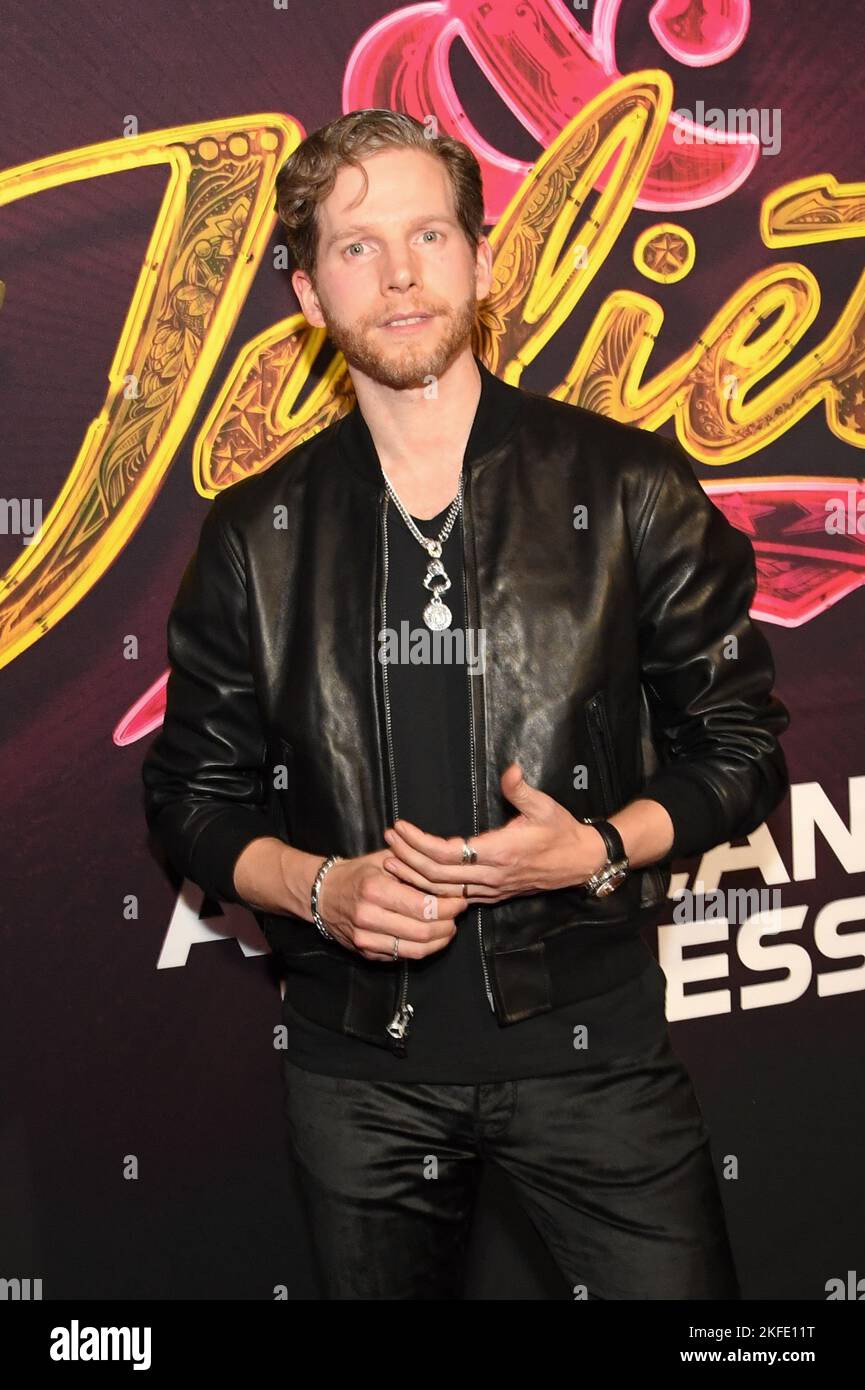 New York, NY, on November 17, 2022. Stark Sands attends the '& Juliet' opening night on Broadway ...