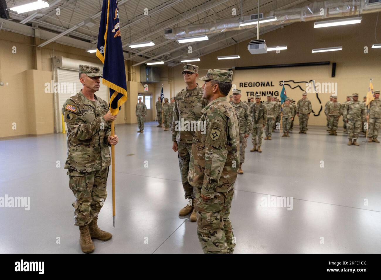 LTC. Brett S. Rhodenizer, incoming Commander of the 211th Regiment ...