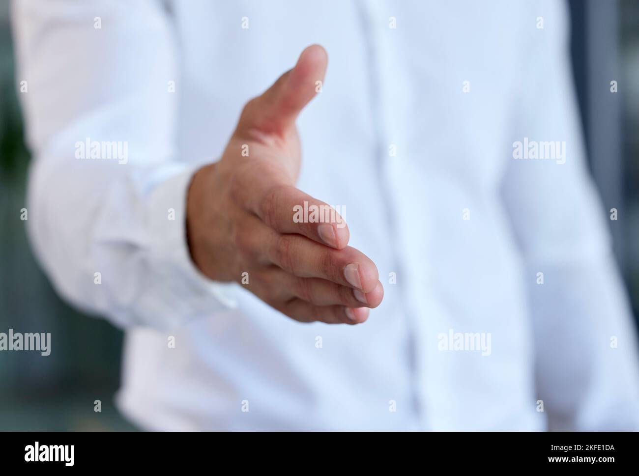 Hand, handshake and contract with employee ready for agreement, hiring ...