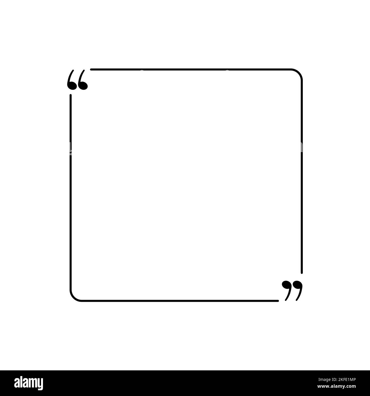 Dialog frames with quotation marks set Stock Vector Image & Art - Alamy