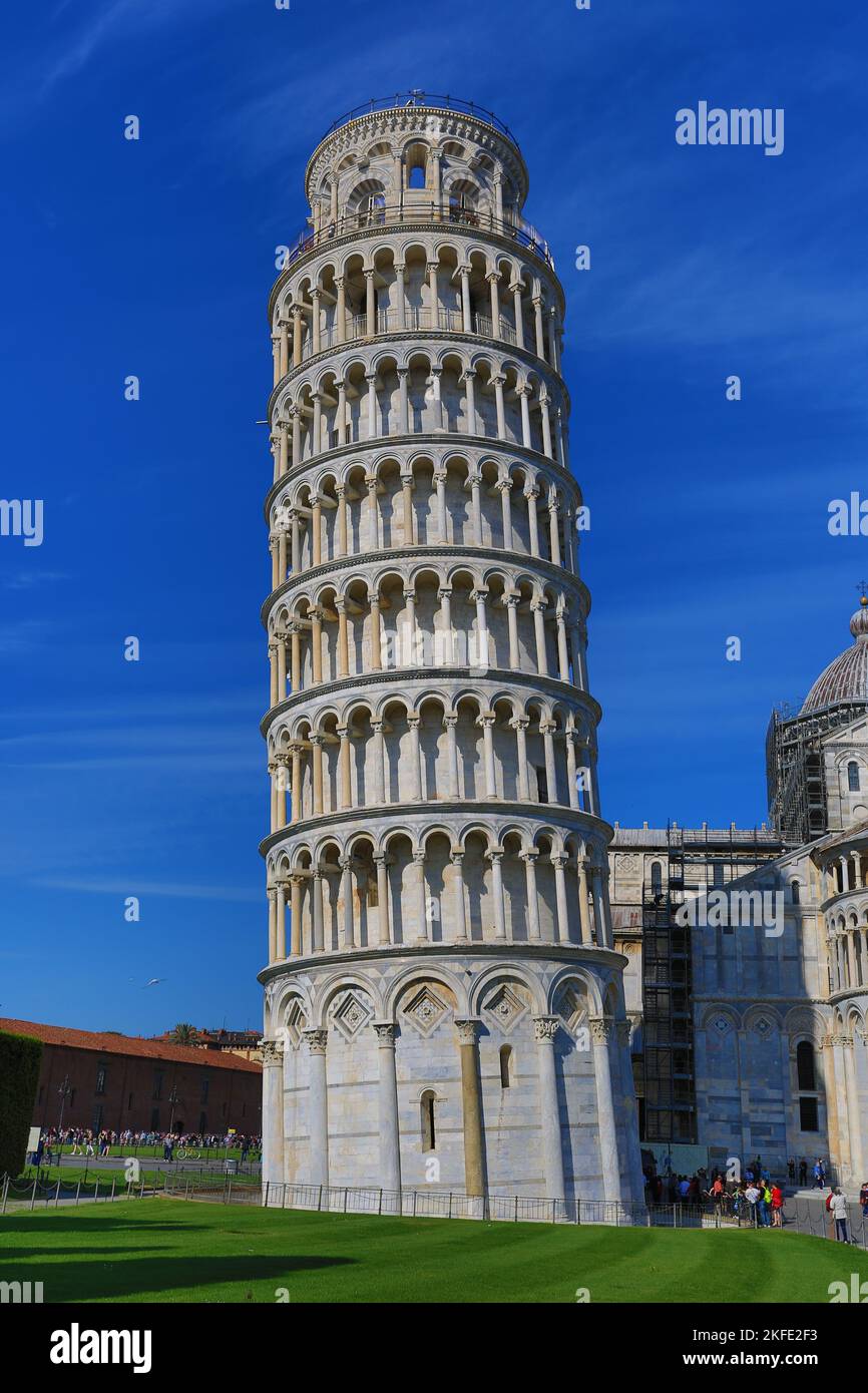 Leaning Tower of Pisa, one of the architectural symbols of Italy Stock ...