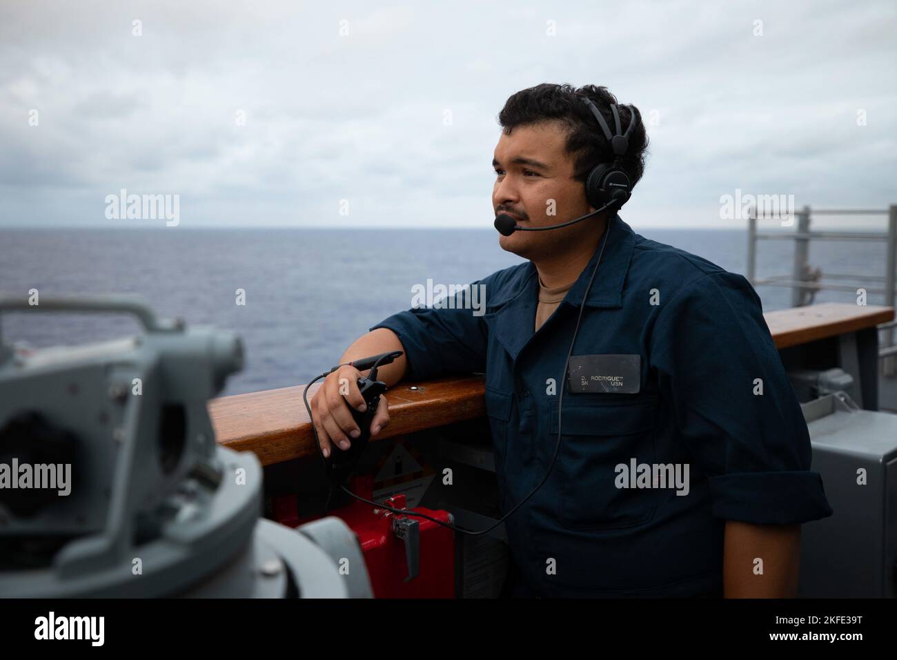 220911-N-LK647-0013 ATLANTIC OCEAN (Sep. 11, 2022) Seaman Daniel ...