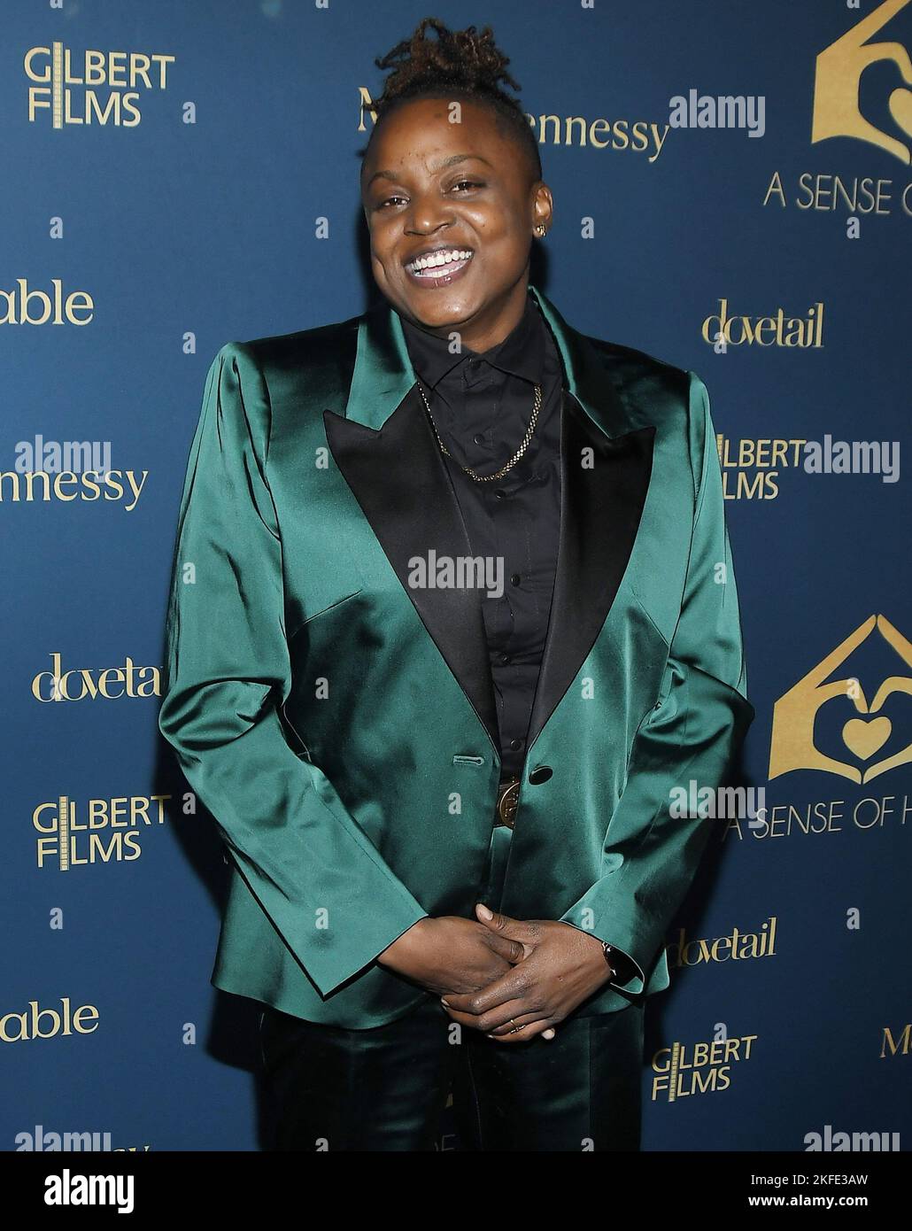 Beverly Hills, CA , November 17, 2022. Johna Rivers arrives at A Sense ...