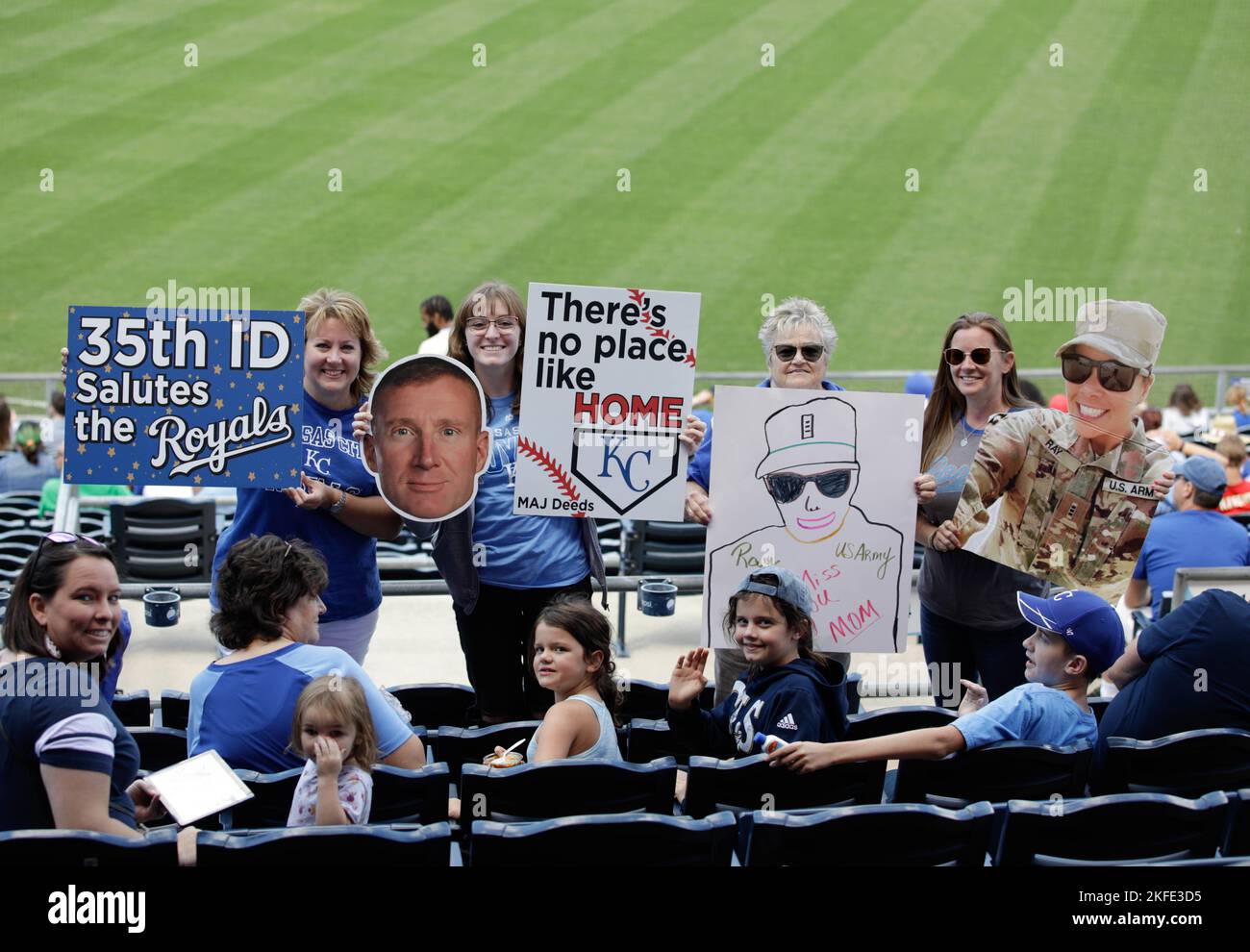 Multiple families of deployed 35th Infantry Division Soldiers hold ...
